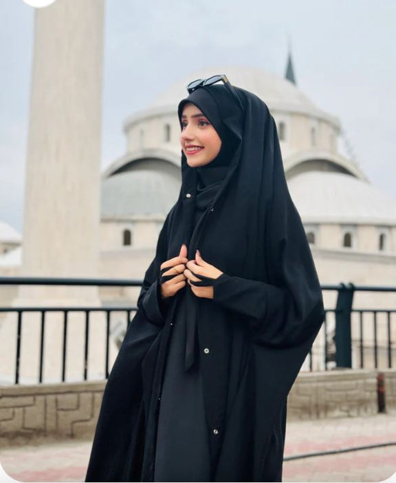 IRANI CHADAR WITH SLEEVES AND BUTTON – THE MODERN ABAYA